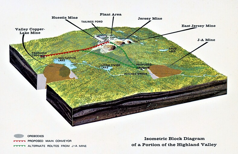 Highland Valley Copper Mine, Logan Lake, Kamloops Mining Division ...
