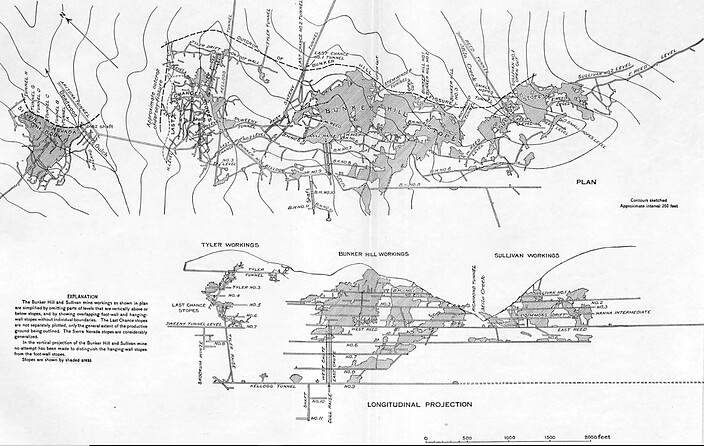 Bunker Hill Mine, Wardner, Shoshone County, Idaho, USA