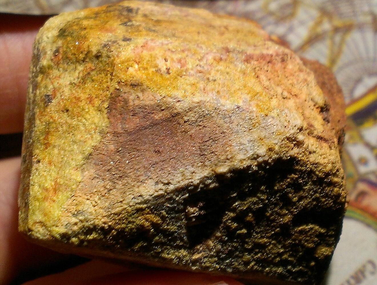 Identity Help : Yellow mineral on Microcline - Devil's Head