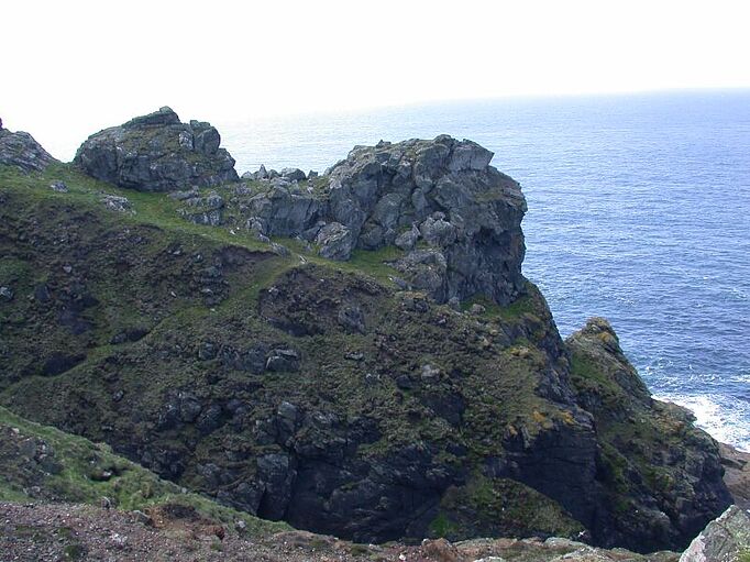Botallack Head (Wheal Cock Carn), Cliff outcrops, Botallack, St Just ...