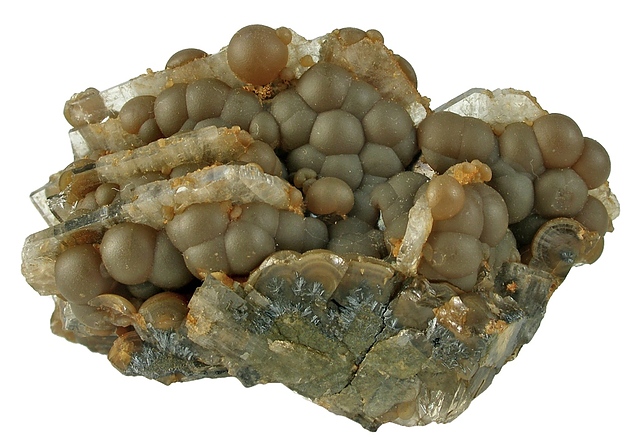 Siderite (Var: Sphärosiderite), Baryte