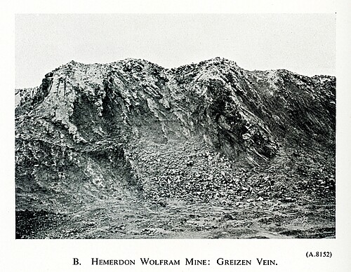 Hemerdon Tungsten Mine (Drakelands Mine), Sparkwell, South Hams, Devon ...