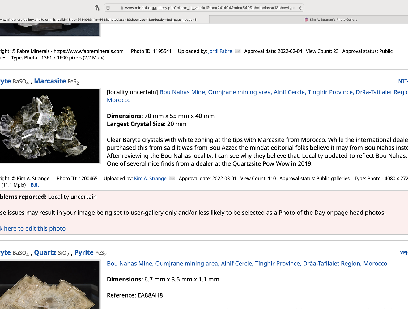 Improving Mindat.org : Is the "locality uncertain" flag an error???...