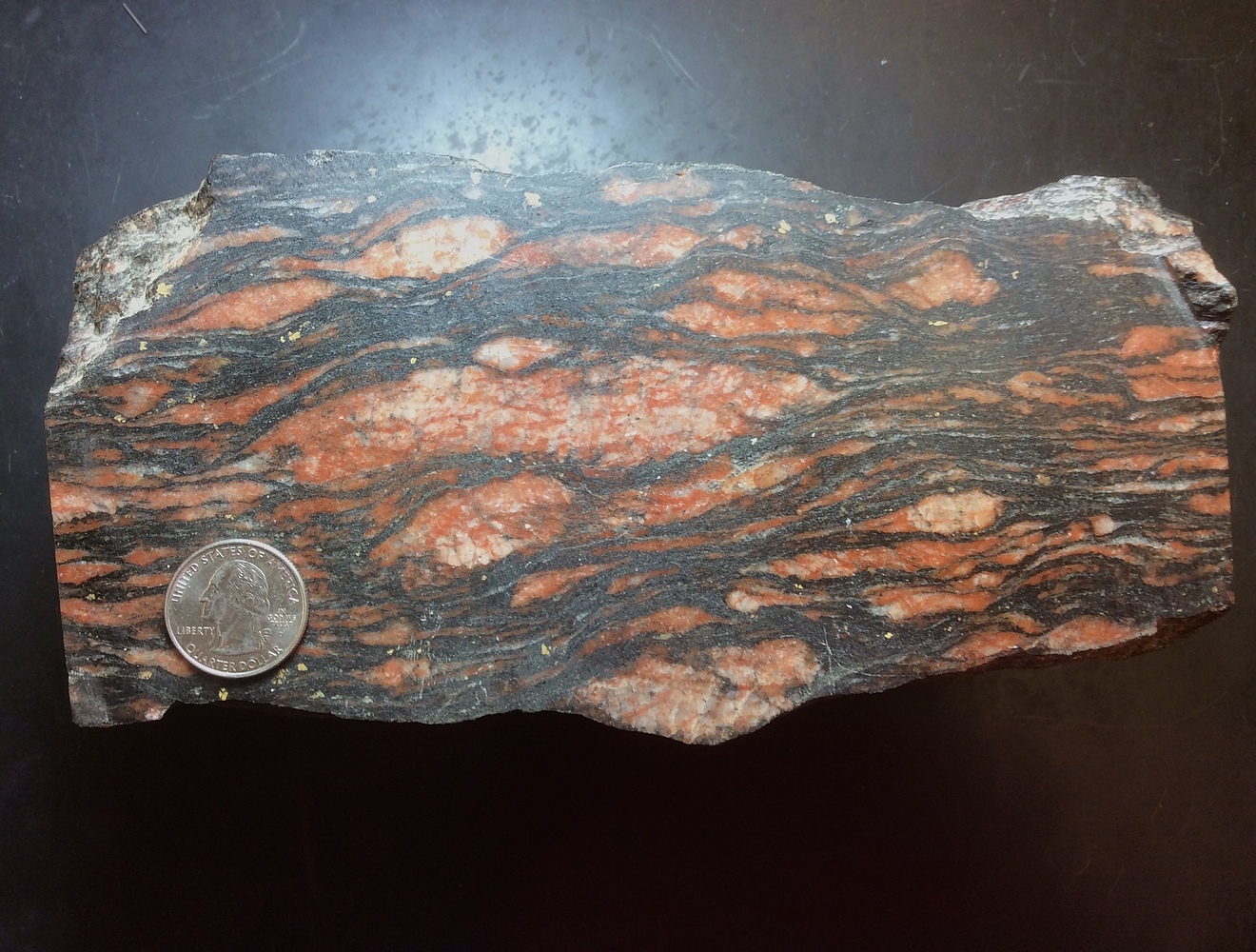 Augen gneiss: Mineral information, data and localities.