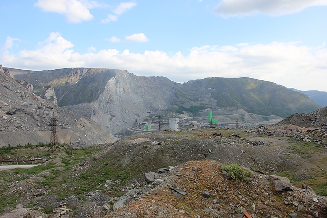 Kirovskii apatite mine, Kukisvumchorr Mt, Khibiny Massif, Murmansk ...