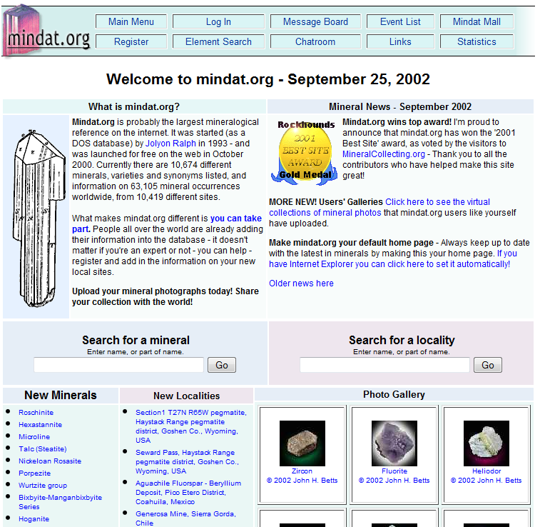 Jolyon Ralph - The history of mindat.org