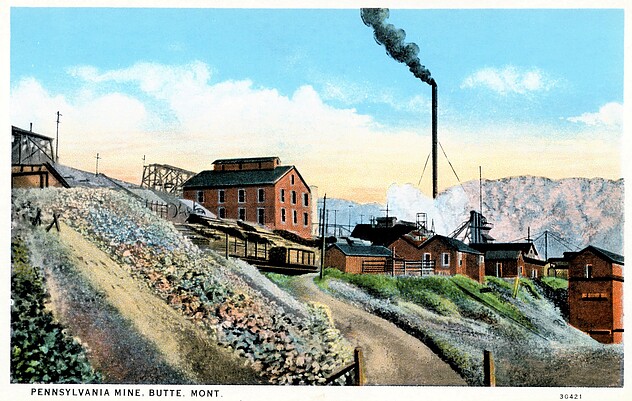 Pennsylvania Mine, Butte Mining District (Summit Valley Mining District ...