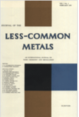Elsevier BV (1959 - 1991) Journal of the Less Common Metals
